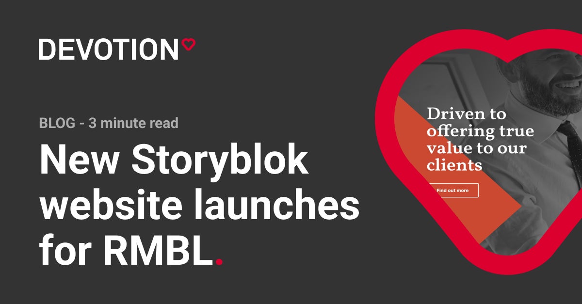 Devotion launches a new Storyblok site for RMBL Investments.